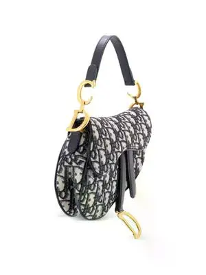 Dior Saddle Handbag Oblique Canvas Mini