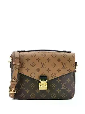 LOUIS VUITTON Pochette Metis Reverse Monogram Canvas Crossbody Bag - Brown