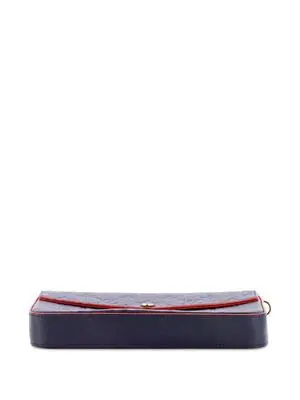 LOUIS VUITTON Felicie Pochette Monogram Empreinte Leather - Blue