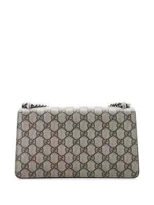 Gucci Dionysus Small Shoulder Bag Gg Coated Canvas With Crystal Embellished Metal
