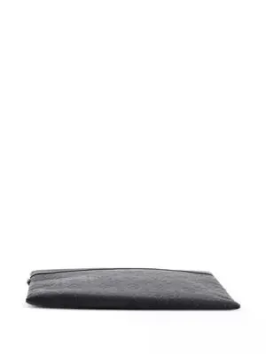 LOUIS VUITTON Pochette To-go Monogram Shadow Leather Clutch