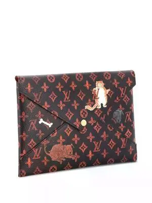 LOUIS VUITTON Kirigami Pochette Set Limited Edition Grace Coddington Catogram Canvas - Brown