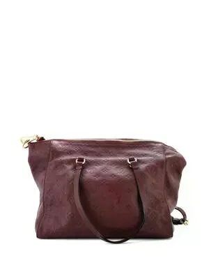 LOUIS VUITTON Lumineuse Pm Monogram Empreinte Leather Tote Bag - Red