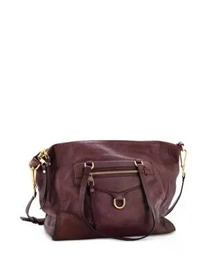 LOUIS VUITTON Lumineuse Pm Monogram Empreinte Leather Tote Bag - Red