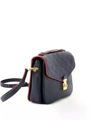 LOUIS VUITTON Pochette Metis Monogram Empreinte Leather Crossbody Bag - Blue