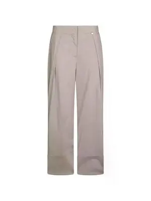 Liu Jo Logo-plaque Flared Trousers - Grey