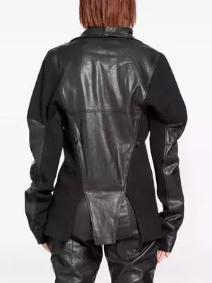 YEHUAFAN Asymmetric Leather Jacket