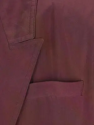 Saint Laurent Habotai Double-breasted Jacket - Red