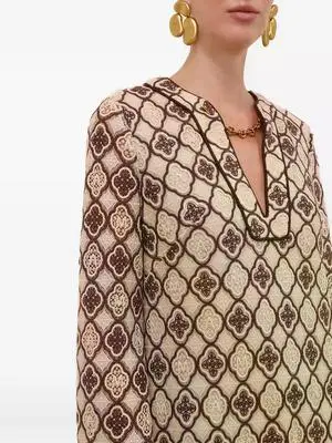 Zimmermann Chain Embroidered Midi Dress