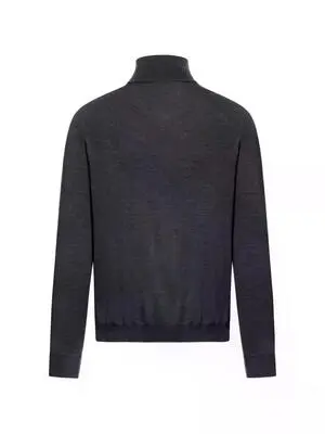 ZANONE Roll-neck Zip Sweater - Grey