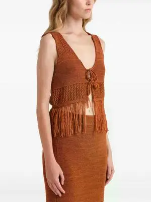 Malìparmi Fringed Top