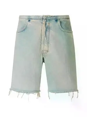 Givenchy Cutted Denim Shorts - Blue