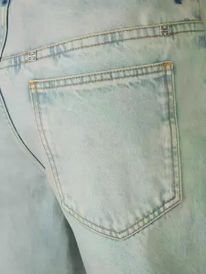 Givenchy Cutted Denim Shorts - Blue