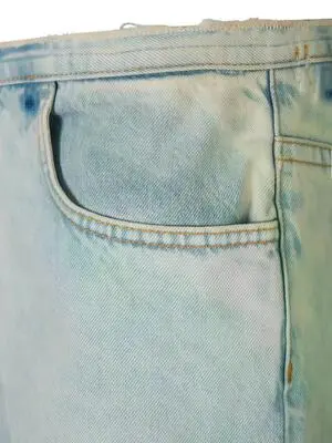 Givenchy Cutted Denim Shorts - Blue