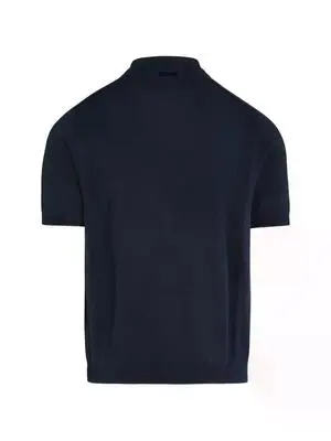 ALPHA TAURI Textured Polo Shirt