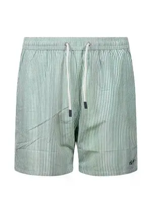 MC2 SAINT BARTH Striped Swim Shorts - Green