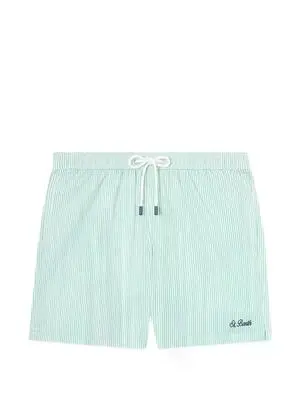MC2 SAINT BARTH Striped Swim Shorts - Green