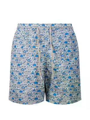 MC2 SAINT BARTH Graphic-print Swim Shorts - Grey