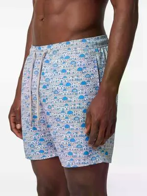 MC2 SAINT BARTH Graphic-print Swim Shorts - Grey