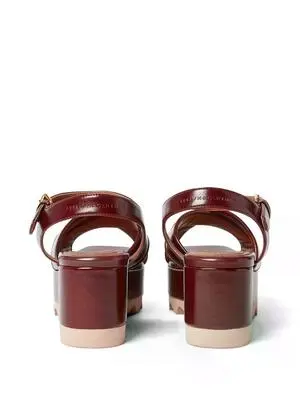 Stella McCartney Cross-strap Heeled Sandals - Red