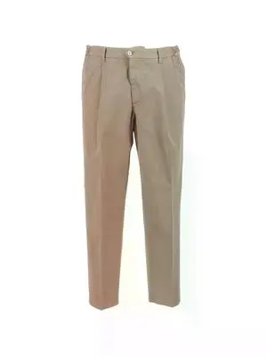 BRIGLIA 1949 Pleated Straight Trousers - Neutrals