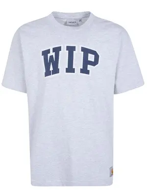 Carhartt Work In Progress Short Sleeves "wip Iii" Organic Cotton T-shirt - Gray