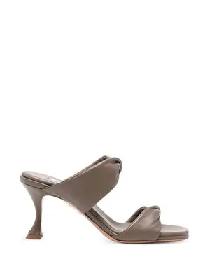 AQUAZZURA Twist Nappa Sandal 75 - Gray