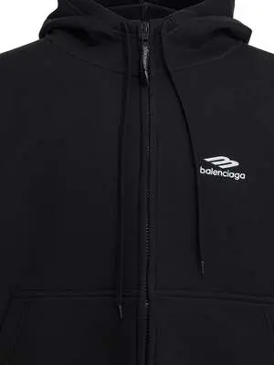 Balenciaga 3b Sports Icon Hoodie - Black