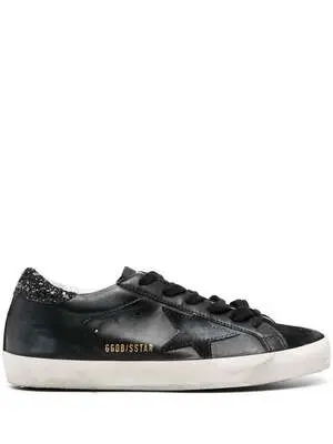 GOLDEN GOOSE Super Star Leather Sneakers - Black