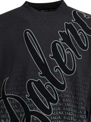 Balenciaga Oversized Graphic Print Crewneck T-shirt