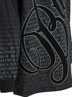 Balenciaga Oversized Graphic Print Crewneck T-shirt