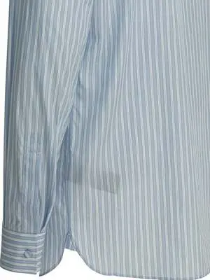 TOM FORD Twill Stripe' Casual Shirt - Light Blue