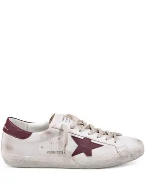 GOLDEN GOOSE Superstar Leather Sneakers - Red