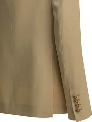 GOLDEN GOOSE Double-breasted Virgin Wool Blazer - Beige