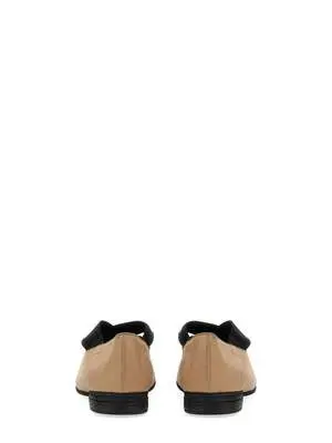 UMA WANG Leather Ballerinas - Beige