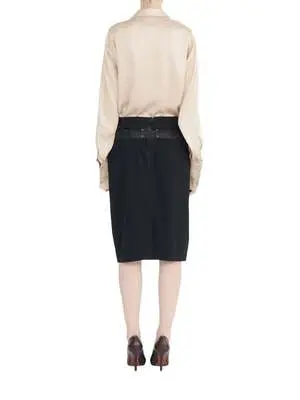 MAISON MARGIELA Four Stitches Midi Skirt