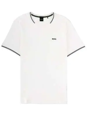 BOSS T Shirt With Logo - White