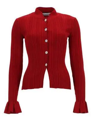 SELF-PORTRAIT Jewel Button Cardigan