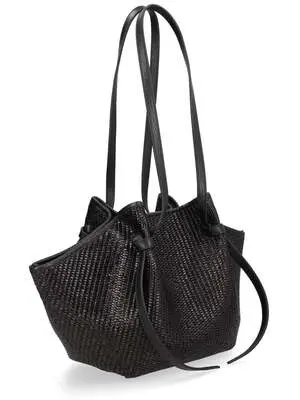 Yuzefi Raffia Mochi Bag - Black
