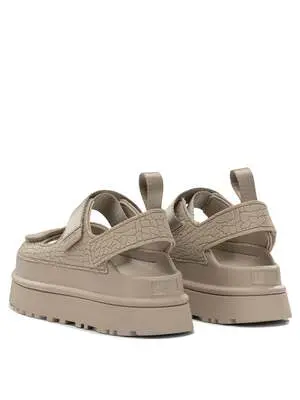 UGG Goldenglow Embossed Low Sandals - Beige