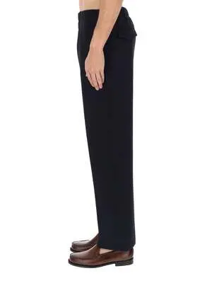LARDINI Wool Trousers - Blue