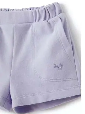 IL GUFO Short With Logo - Lilac