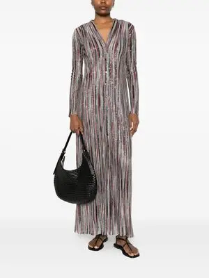 Missoni Striped Long Cardigan - Brown