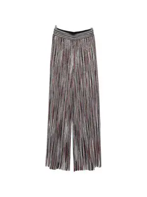 Missoni Striped Wide Leg Pants - Brown
