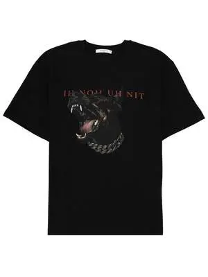 IH NOM UH NIT Dobermann' T Shirt - Black