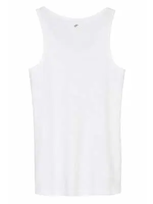 PATOU Logo Print Tank Top - White