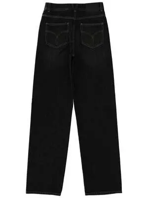 Versace Jeans With Studs And Crystals - Black