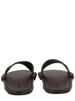 JW Anderson Leather Sandal - Brown