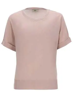 Herno Cotton Blend T-shirt - Powder