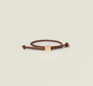 Miu Miu Braided Bracelet - Cognac
